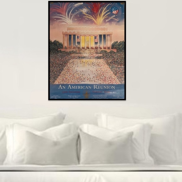 Vintage | Wall Decor | Bill Clinton 993 Inauguration Poster Authentic L ...